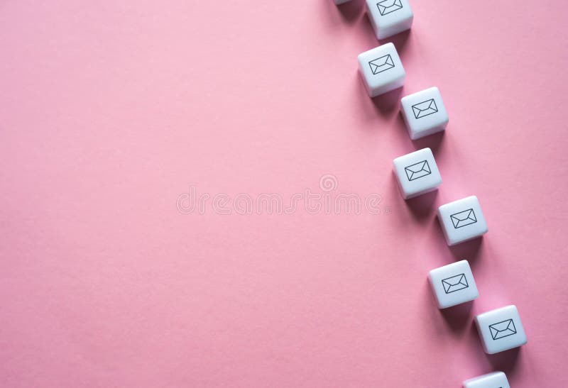 Mail and Correspondence Flow. Place for Text, Copy Space. Referrals and ...