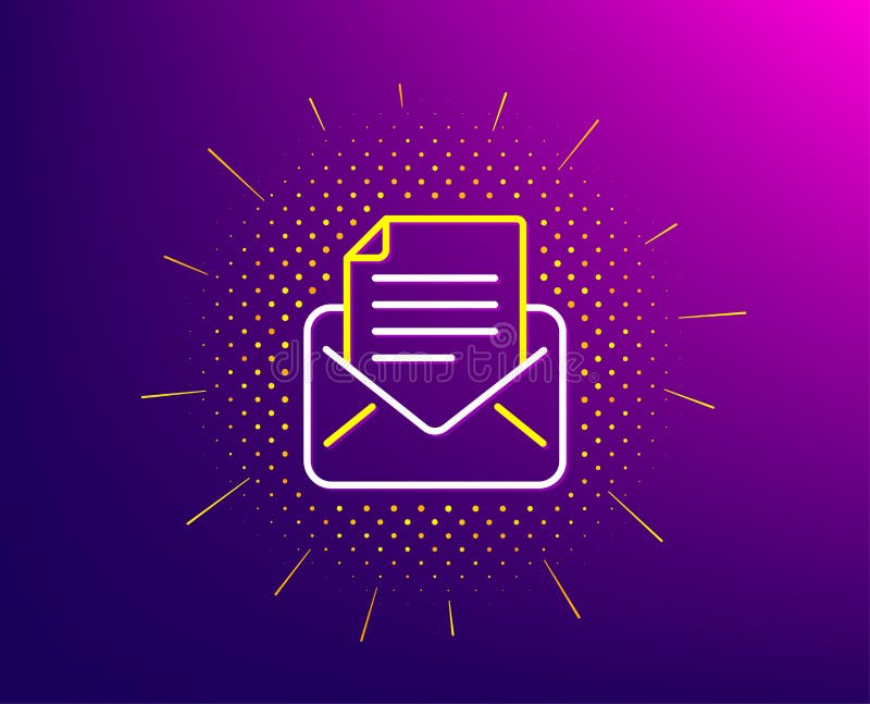 Mail Correspondence Line Icon. Read Message Sign. Vector Stock Vector ...