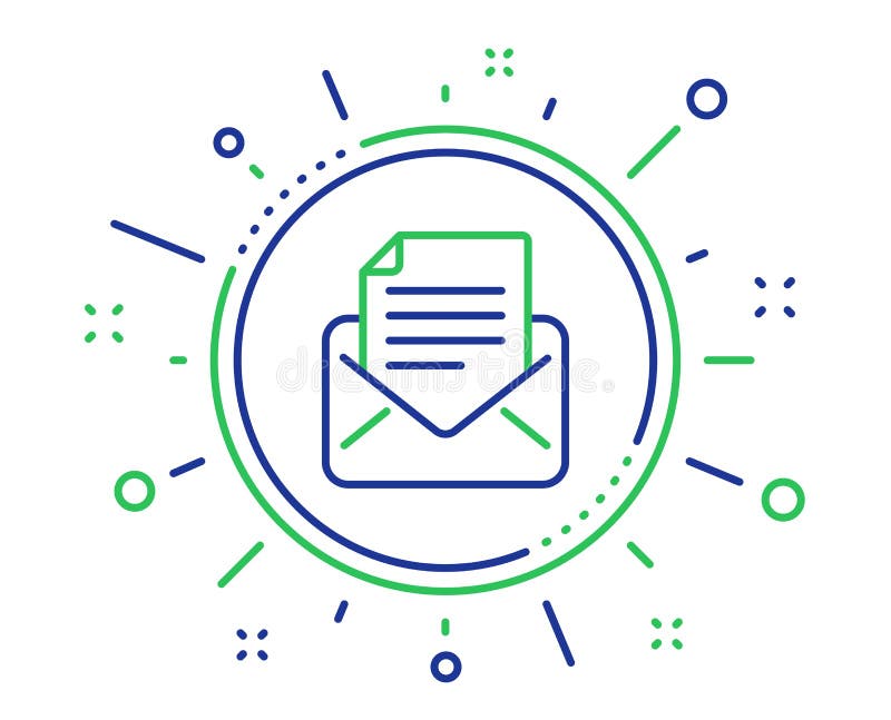Mail Correspondence Line Icon. Read Message Sign. Vector Stock Vector ...