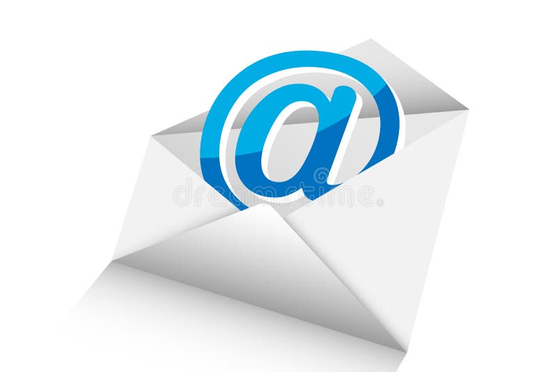 3d red mail icon stock illustration. Illustration of conceptual - 9917754