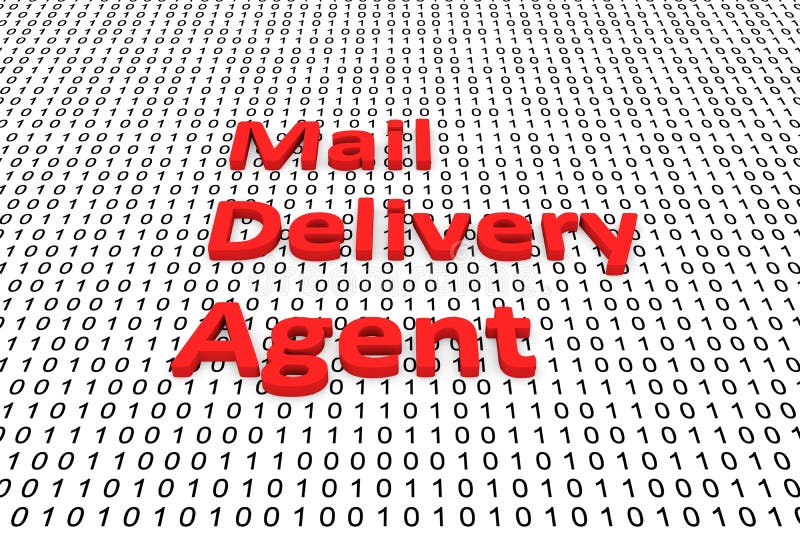 Mail delivery agent stock illustration. Illustration of delivery - 99662351