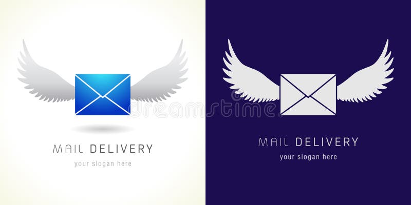 Mail Delivery Creative Logo. Stock Vector - Illustration of interface ...