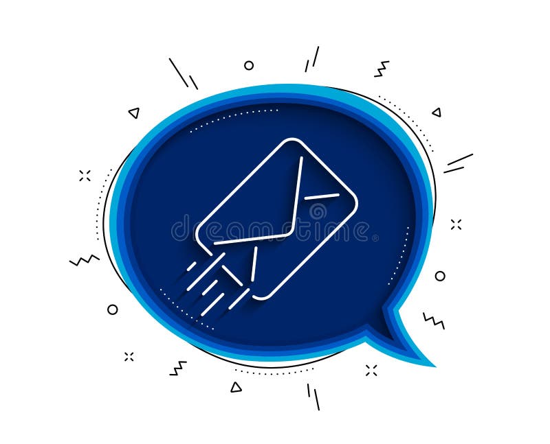 Mail Delivery Line Icon. Message Correspondence Sign. Vector Stock ...