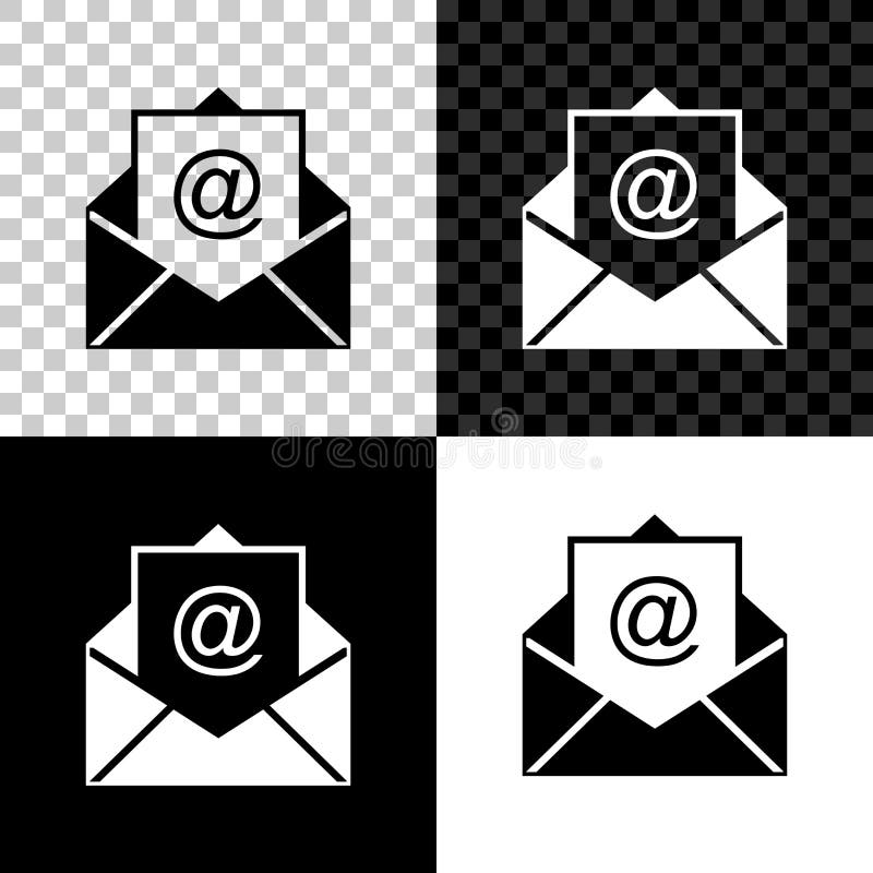 Mail and E-mail Icon Isolated on Transparent Background. Envelope ...