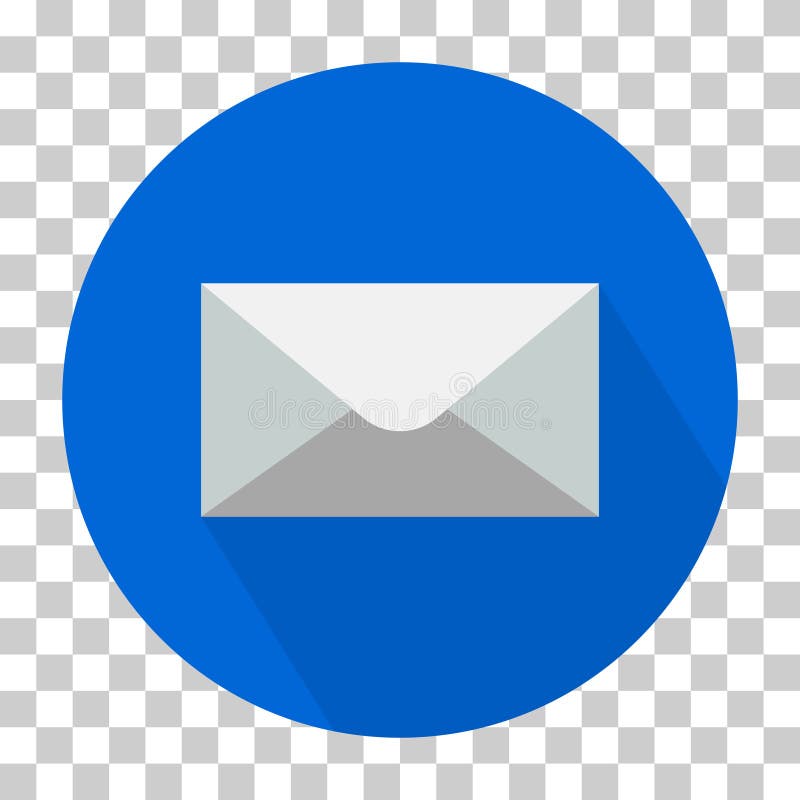 Mail, E-mail Icon, Symbol on Color Background. Vector Isolated Design ...