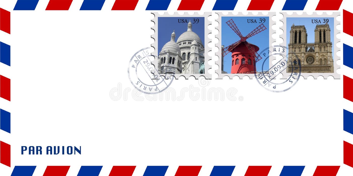 Envelope France Stock Illustrations – 781 Envelope France Stock ...