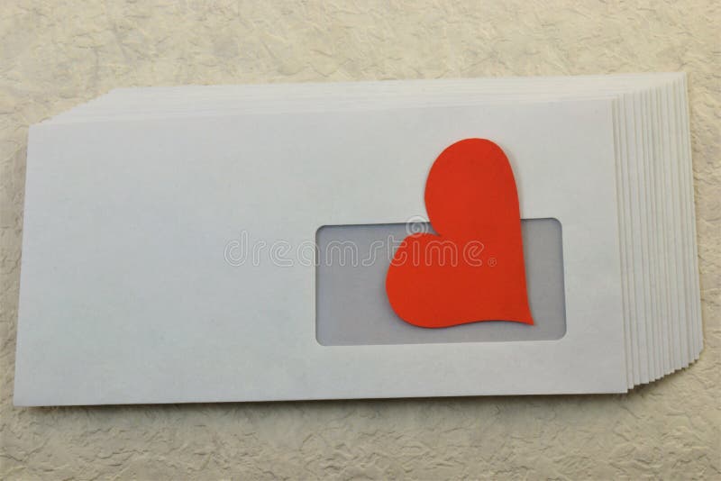 In a Postal Envelope I Send the Heart Stock Photo - Image of postal ...