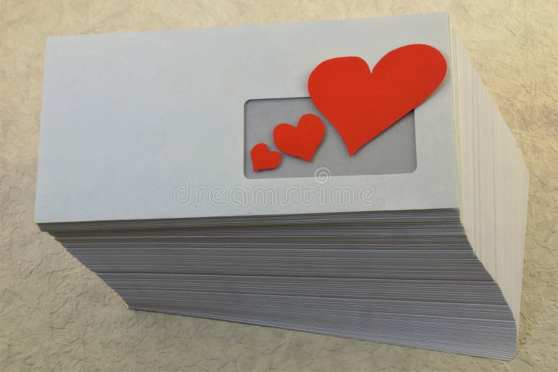 In a Postal Envelope I Send the Heart Stock Image - Image of envelope ...