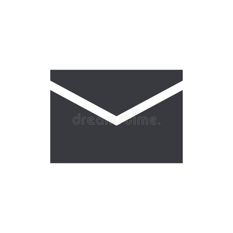 Mail Envelope Icon, Modern Minimal Flat Design Style, Vector ...