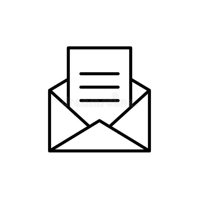 Mail Envelope Icon Perfect for Email and Messaging Services Stock ...