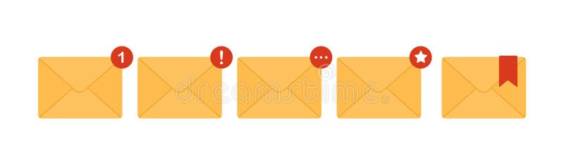 Mail Envelope Icon. Receiving SMS Messages, Notifications, Invitations ...