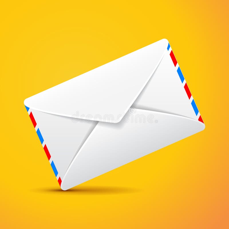 Mail envelope isolated stock illustration. Illustration of design ...
