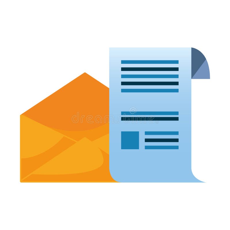 Mail Envelope Courier International Stock Illustration - Illustration ...