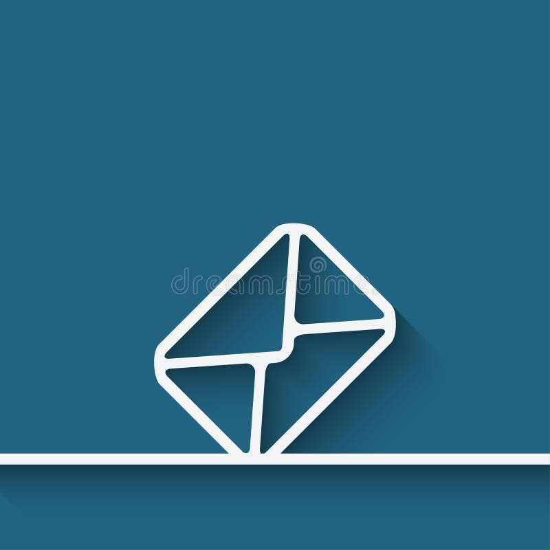 Mail envelope symbol stock vector. Illustration of message - 49307367