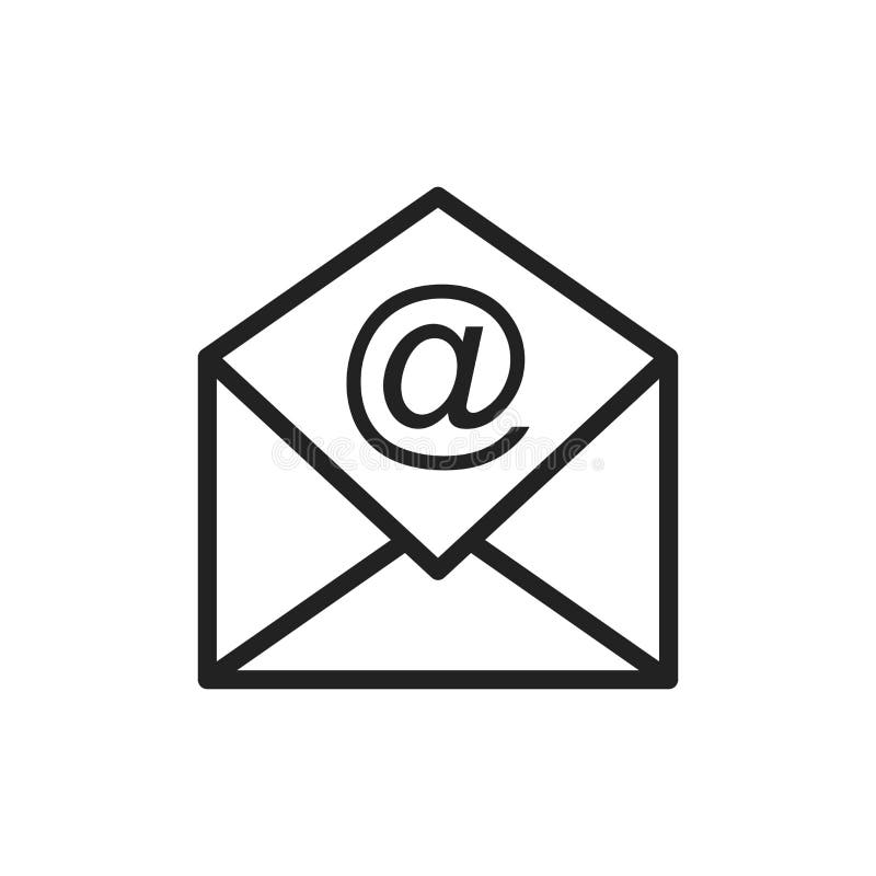 Mail Envelope Vector Icon. Email Flat Vector Illustration. E-mail ...