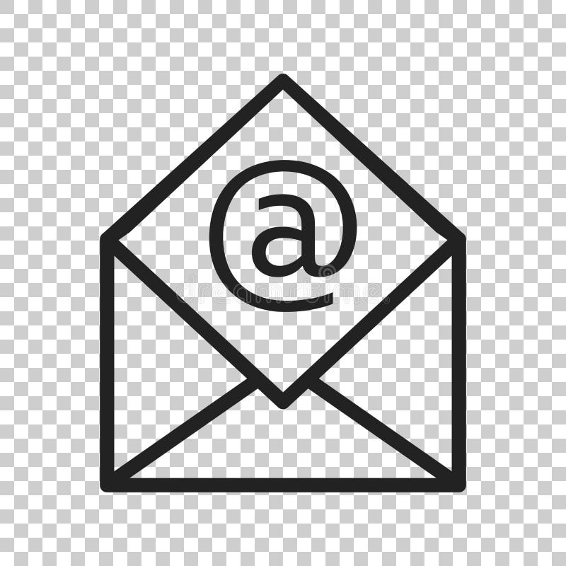 Mail Envelope Vector Icon. Email Flat Vector Illustration. E-mail ...