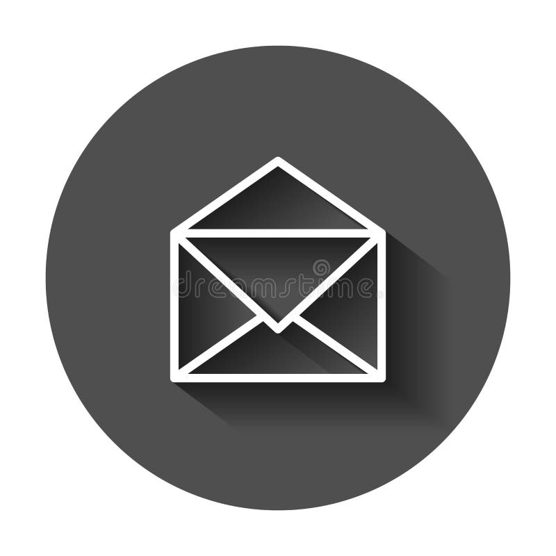 Mail Envelope Vector Icon. Email Flat Vector Illustration. E-mail ...