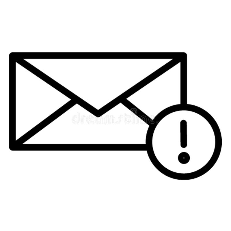 Mail Error, Message Error Isolated Vector Icon Which Can Easily Modify ...