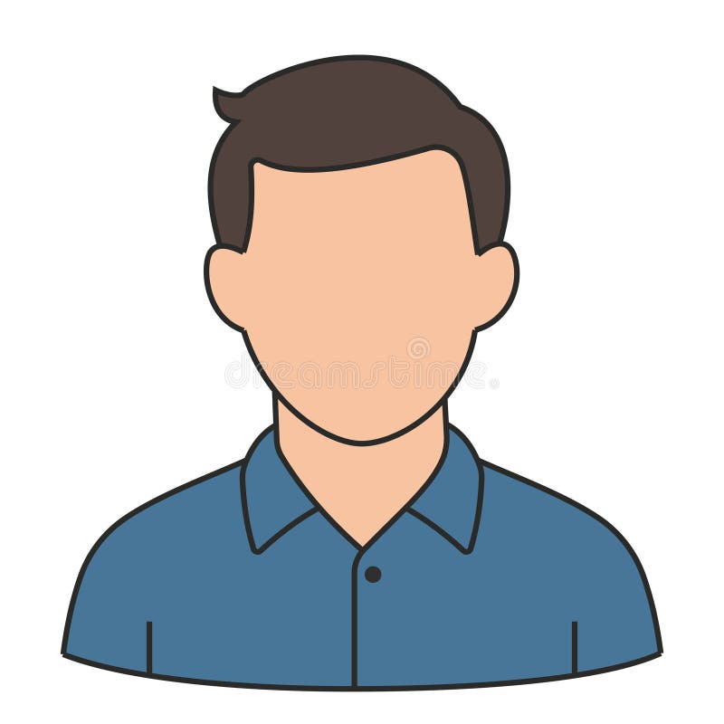 Mail Head Icon. Female Avatar Profile, Face Silhouette Sign Stock ...