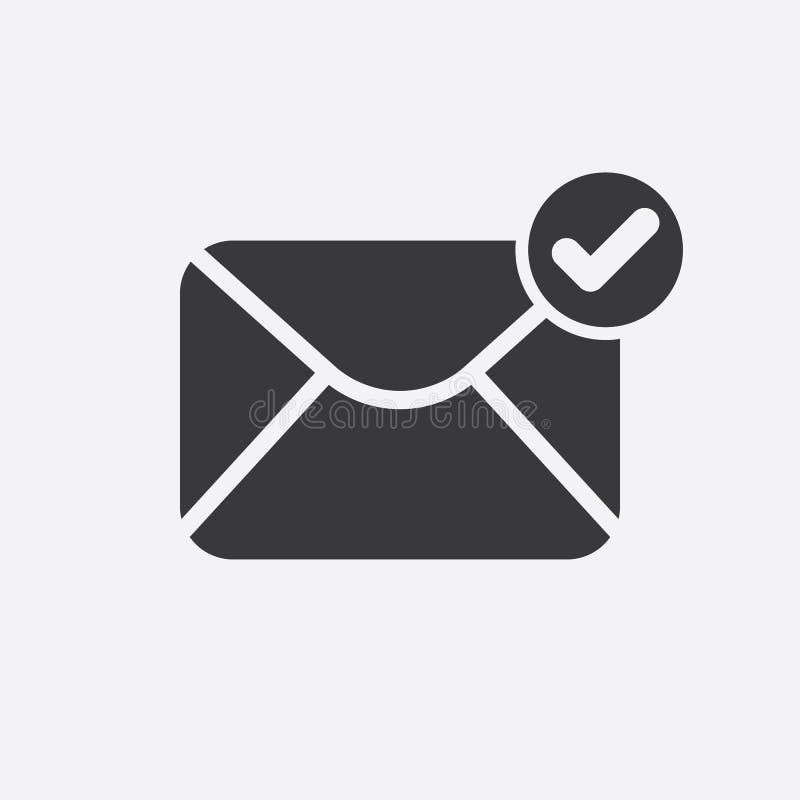 Mail Icon with Check Sign. Mail Icon and Approved, Confirm, Done, Tick ...