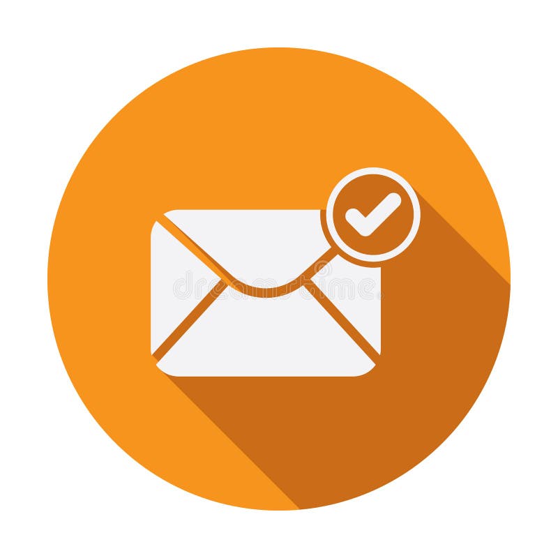 Mail Icon with Check Sign. Mail Icon and Approved, Confirm, Done, Tick ...