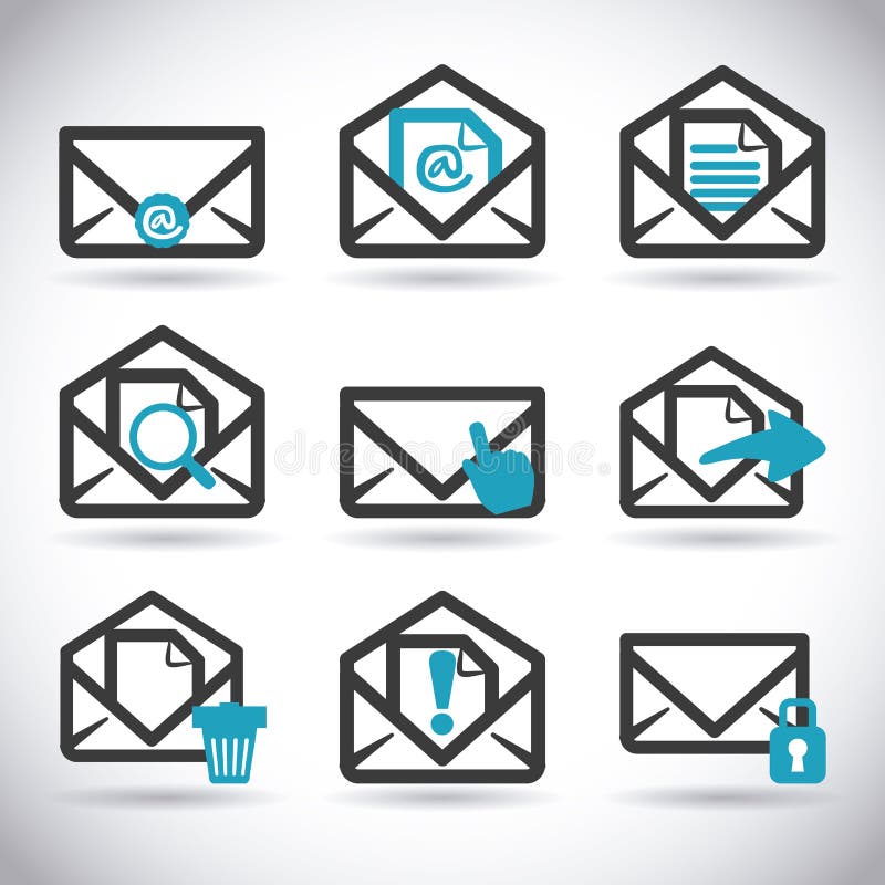 Mail Icon Design Vector Illustration Eps10 Graphic Stock Vector ...