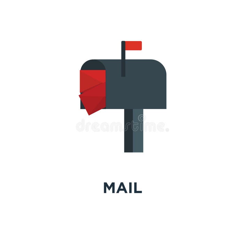 Mail Icon. Email Concept Symbol Design, Send Message Sign Vector Stock ...