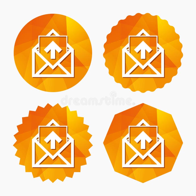 Mail Icon. Envelope Symbol. Outbox Message Sign. Stock Vector ...