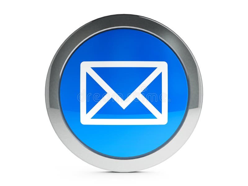 Mail icon with highlight stock illustration. Illustration of emblem ...