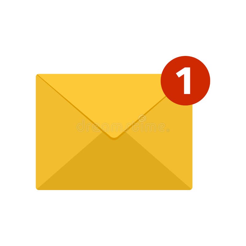 Mail Icon. Incoming New Email Message. Vector Stock Illustration ...