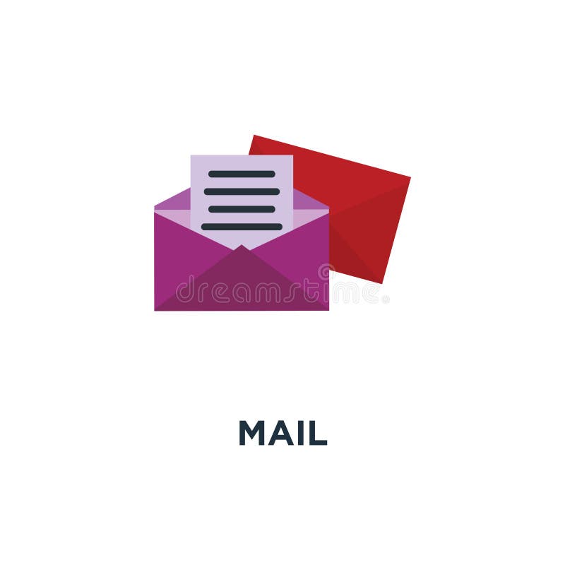 Mail Icon. Send Email Concept Symbol Design, Envelope, Message S Stock ...