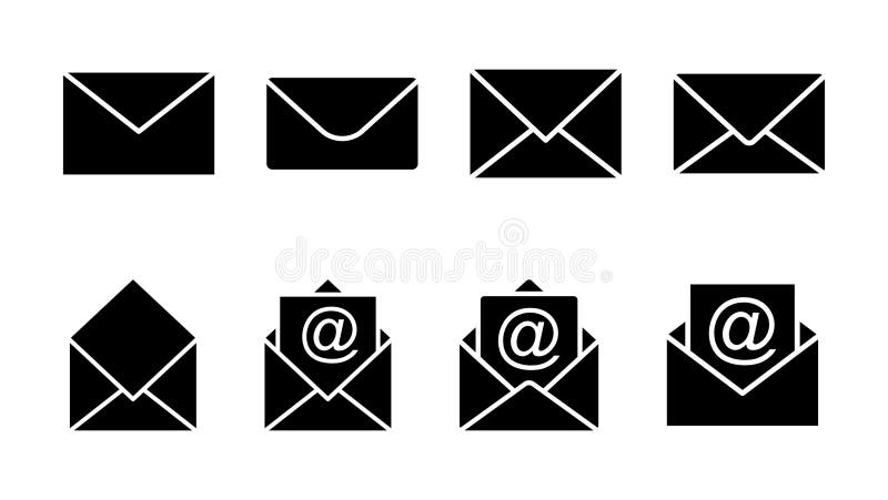 Mail Icon . Email Icon Vector. E-mail Icon. Envelope Illustration Stock ...