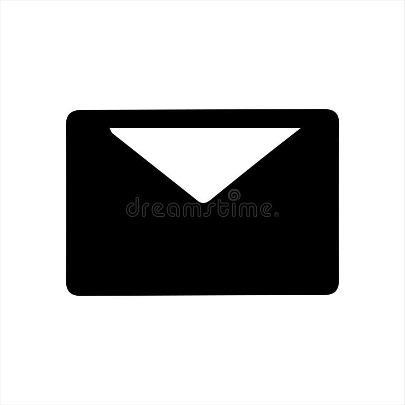 A Mail Icon Silhouette is a Minimalist, Solid-color Outline of an ...