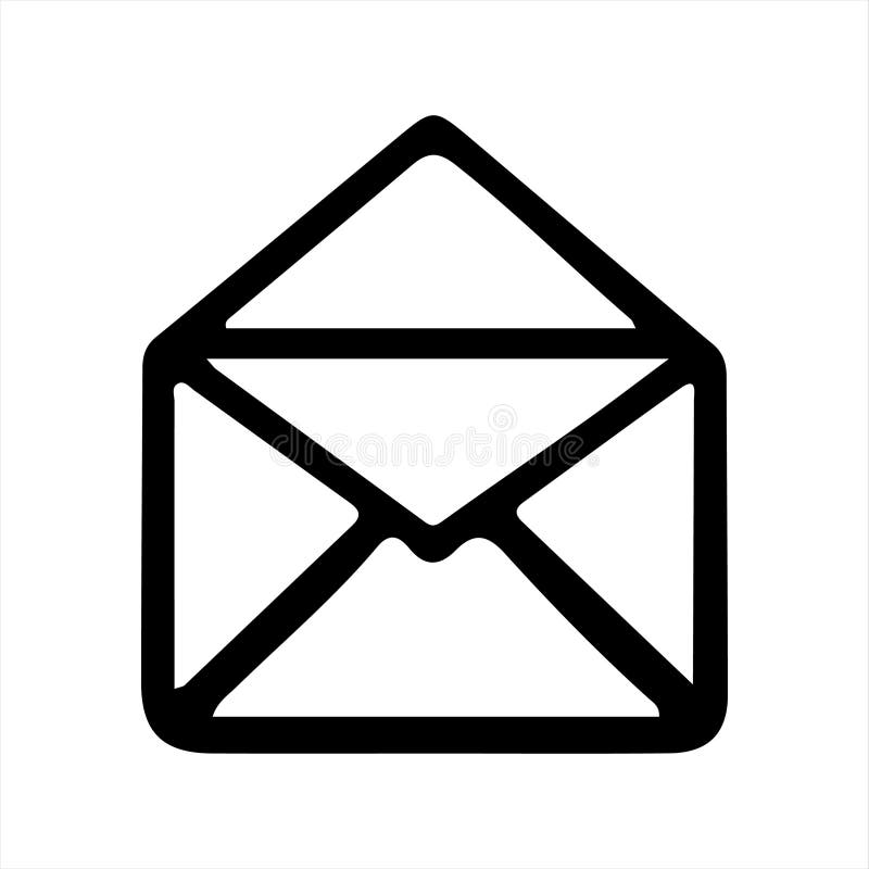 A Mail Icon Silhouette is a Minimalist, Solid-color Outline of an ...