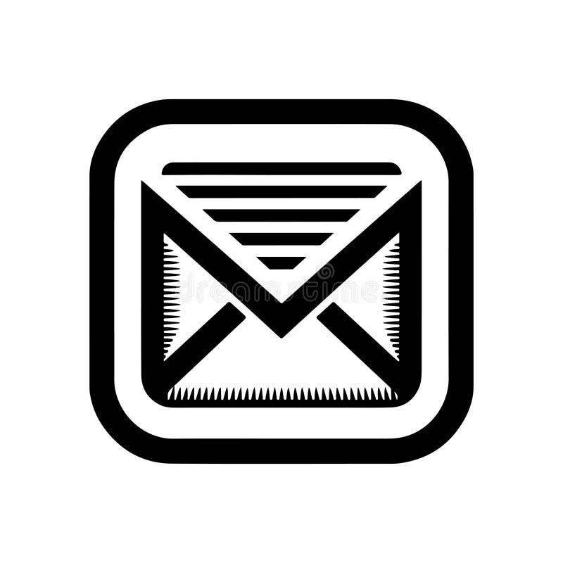 Mail Icon Silhouette Vector Illustration Artwork Stock Vector ...