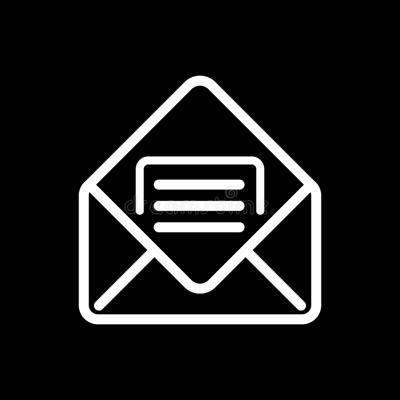 Mail Icon Ui Simple Style Flat Illustration Stock Vector - Illustration ...