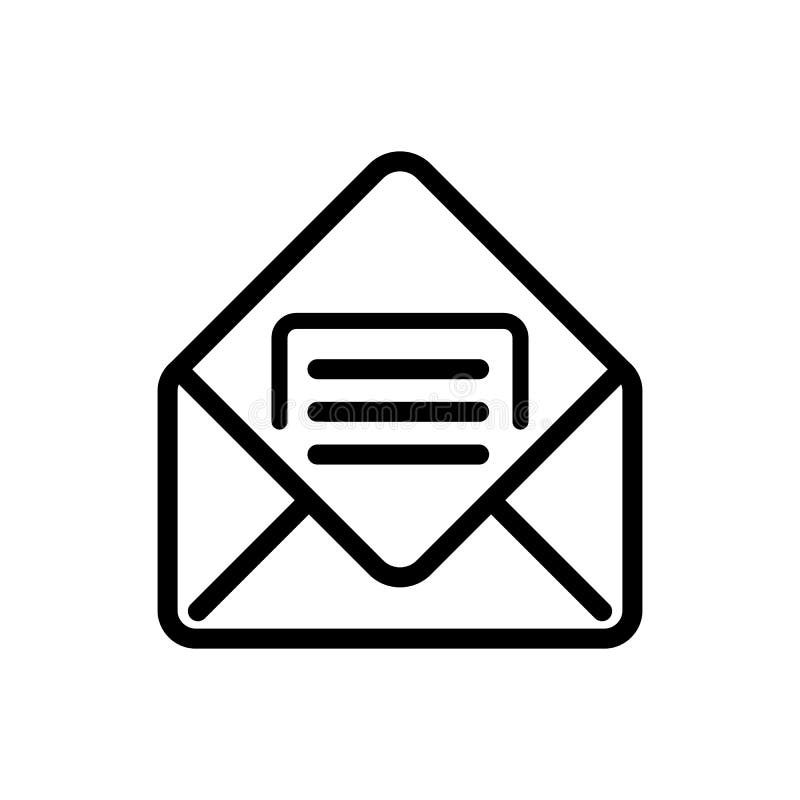 Mail Icon Ui Simple Style Flat Illustration Stock Vector - Illustration ...