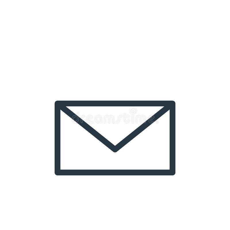 Mail Icon Vector from Communication and Media Concept. Thin Line ...