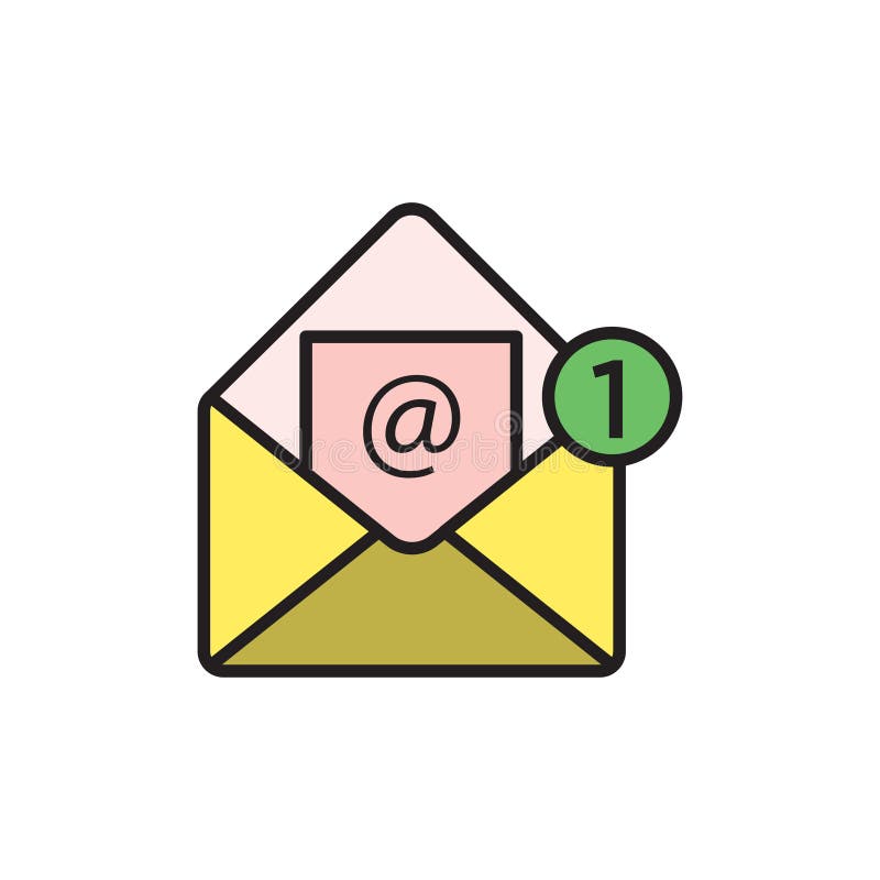 Mail Icon Vector Design Templates Isolated on White Background Stock ...