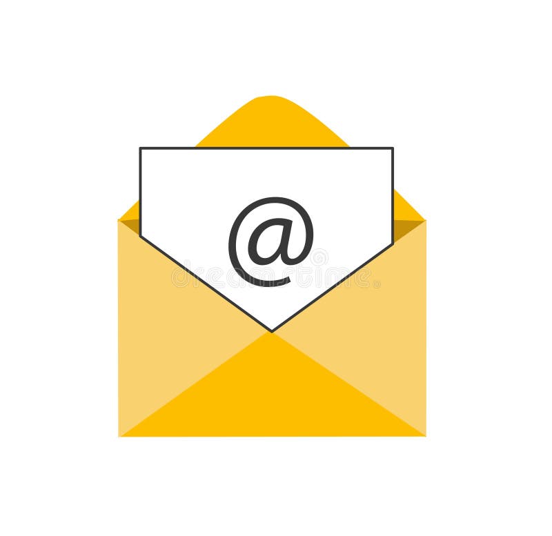 Mail Icon Vector Illustration Stock Vector - Illustration of symbol ...