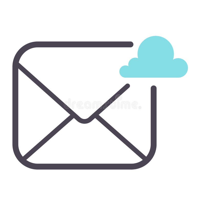 Mail icon vector symbol stock vector. Illustration of postage - 79010029