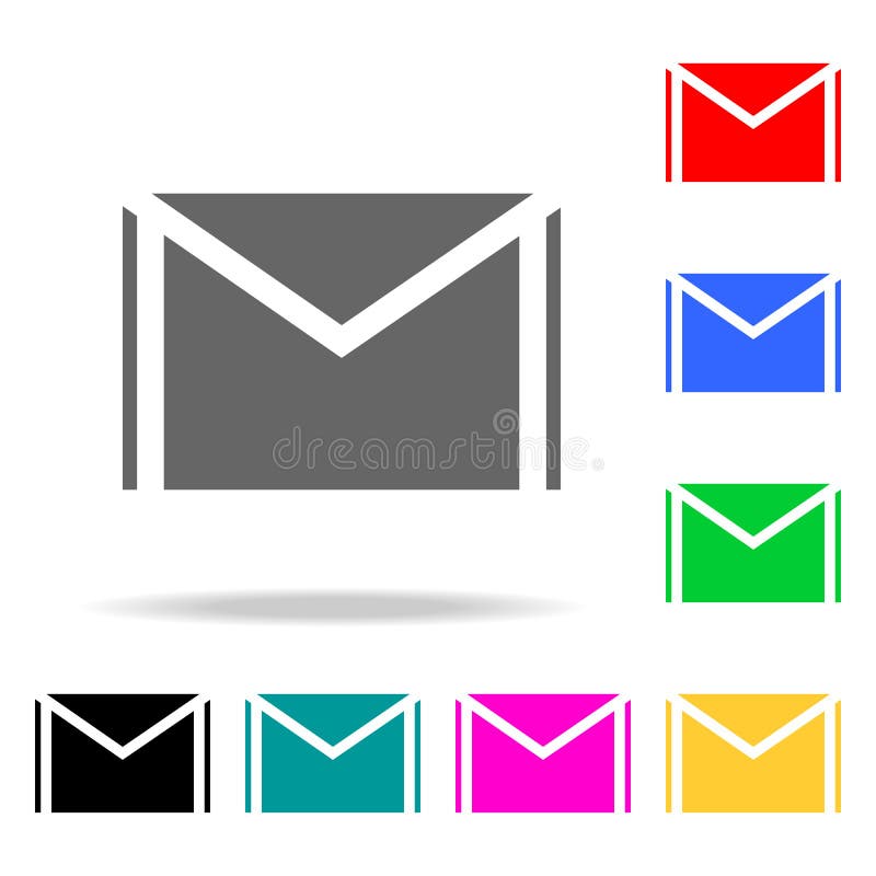 Mail Icons. Elements of Human Web Colored Icons. Premium Quality ...