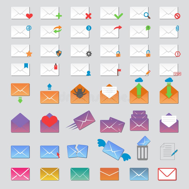 Envelope Plane Icons E Mail Stock Illustrations – 38 Envelope Plane ...
