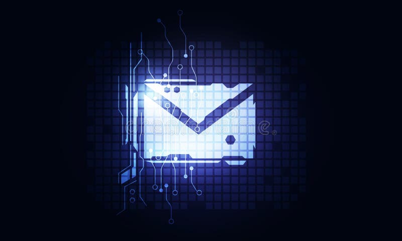 Email glowing icon stock image. Image of copy, message - 94360041