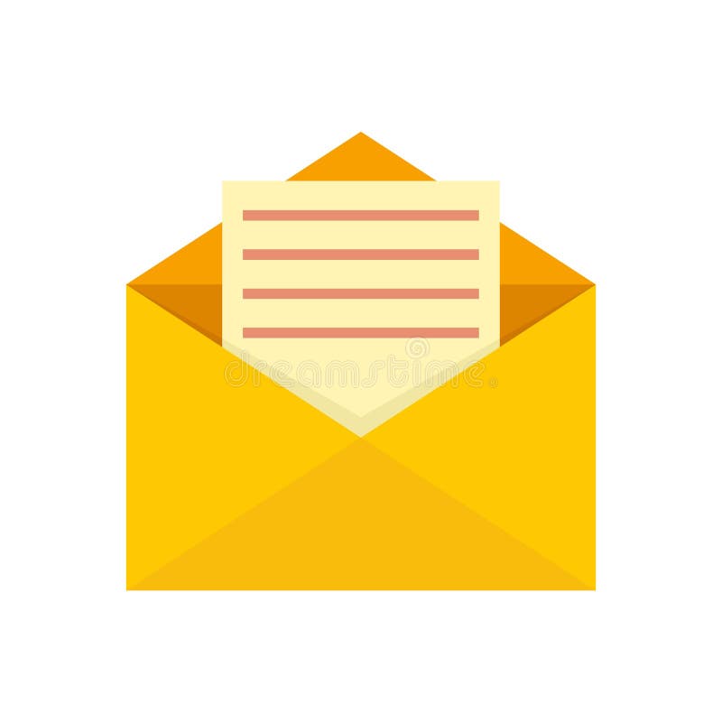 New Mail Letter Icon, Outline Style Stock Vector - Illustration of ...