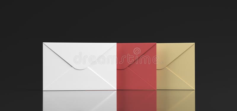 Mail box with letters stock illustration. Illustration of message ...