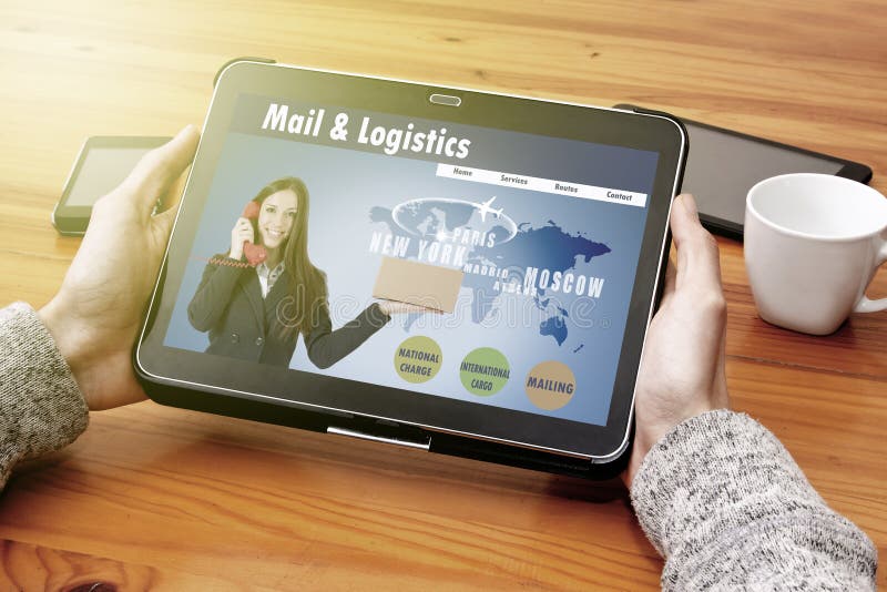 Mail and logistics stock image. Image of courier, parcel - 66908427