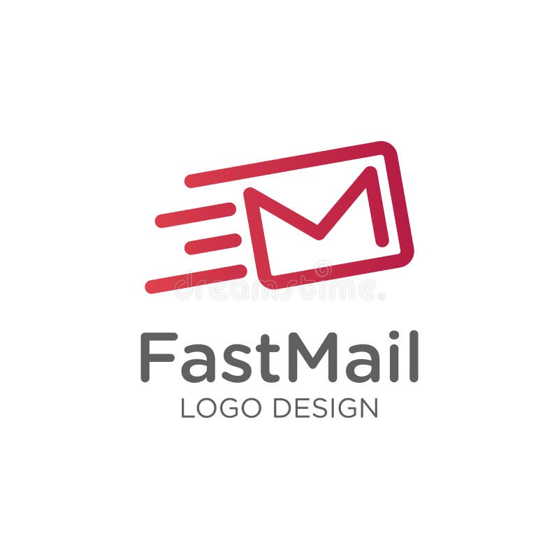 Fast Mail Logo Design Template Stock Vector - Illustration of icon ...