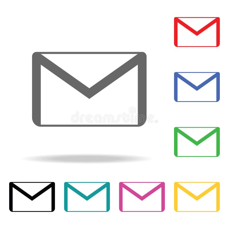 Mail Logo Icon. Elements in Multi Colored Icons for Mobile Concept and ...