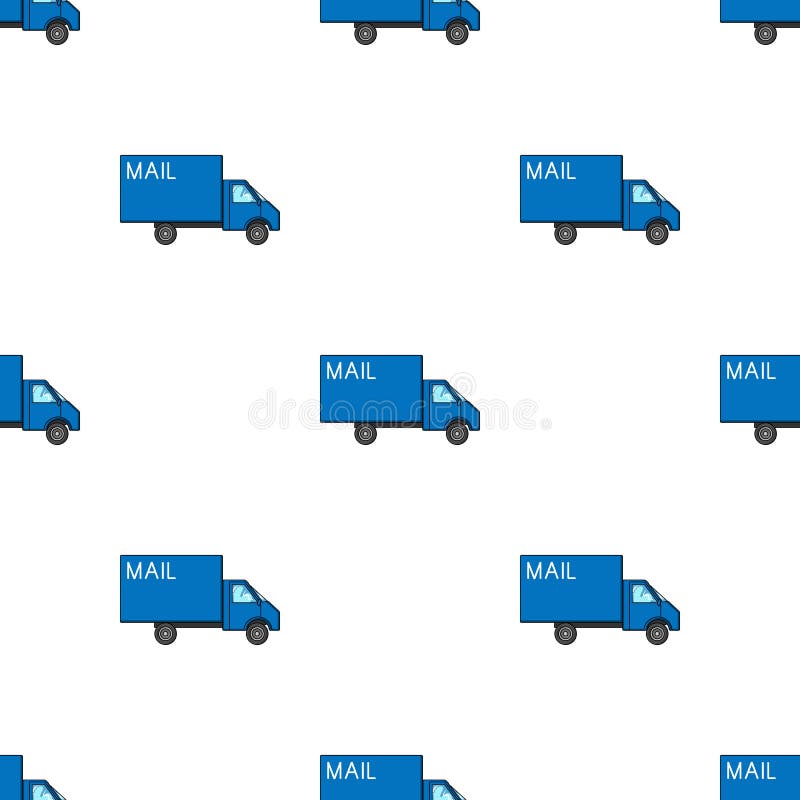 Mail Machine.Mail and Postman Pattern Icon in Cartoon Style Vector ...